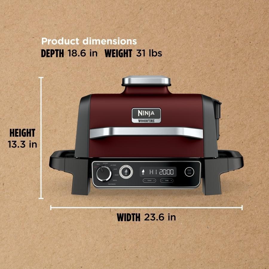 Ninja Woodfire Grill - Charcoal - W/ Collapsible Grill Stand OG701 ...