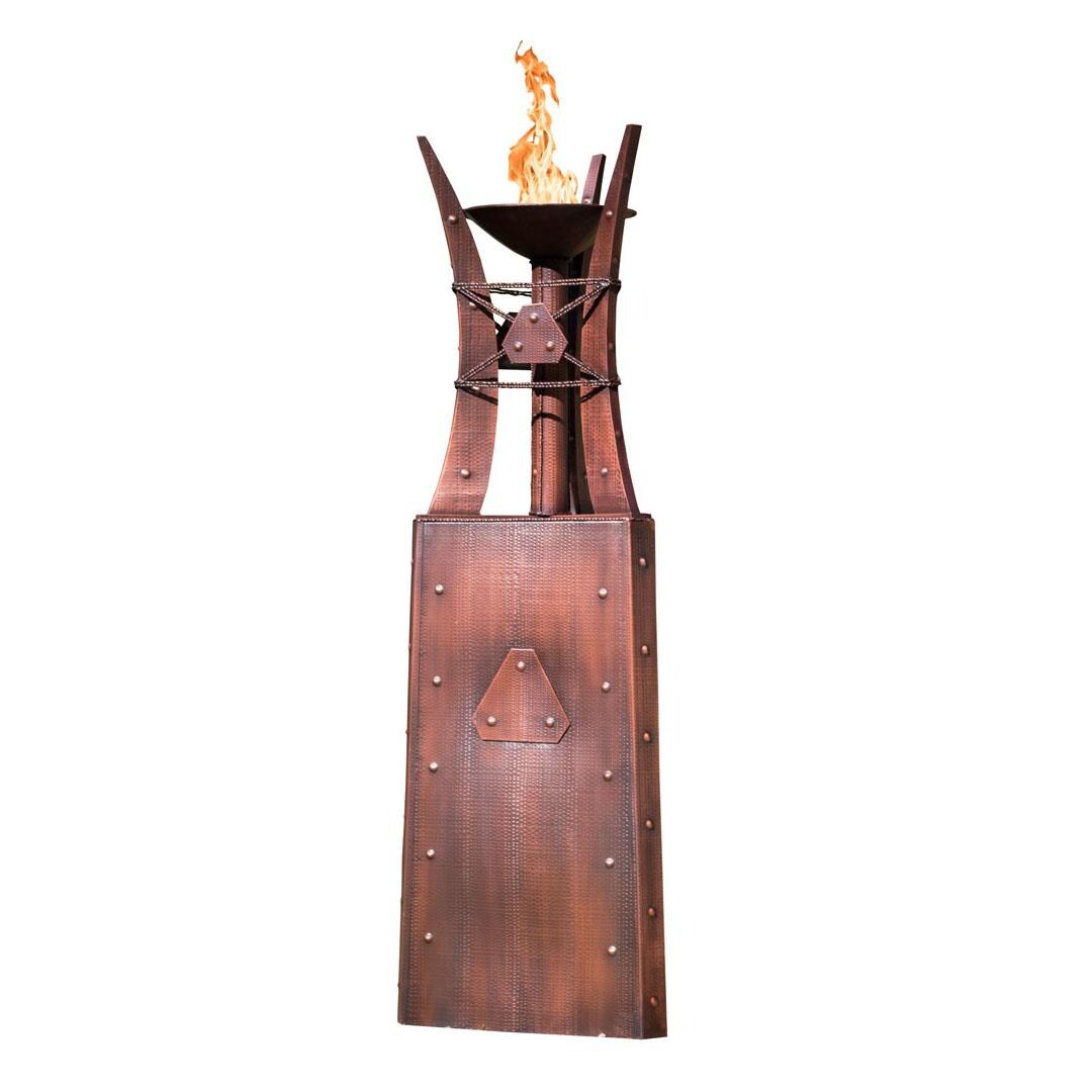 The Outdoor Plus Top Fires 87 Inch Bastille Fire Tower - Hammered ...
