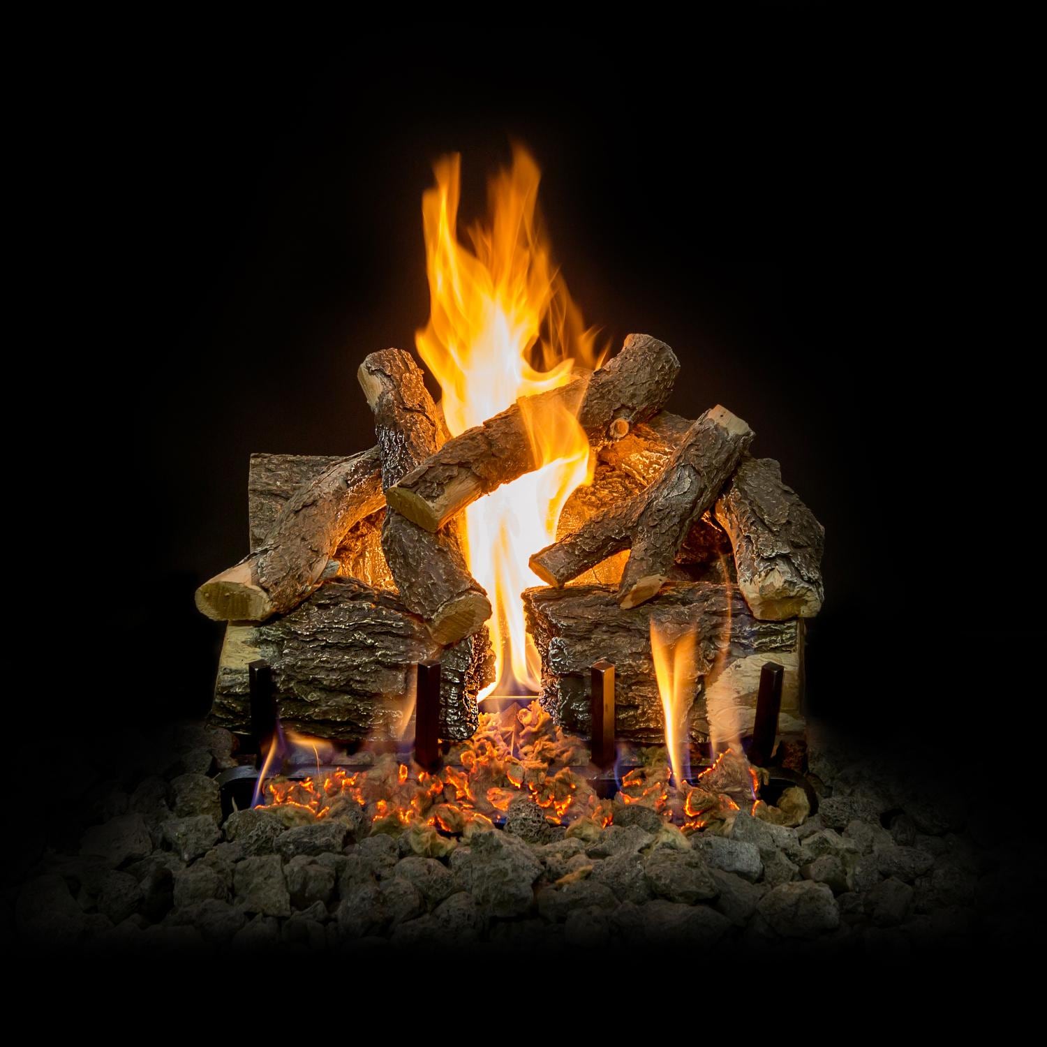 Grand Canyon 18-Inch Arizona Weathered Oak Charred Vented Propane Log ...