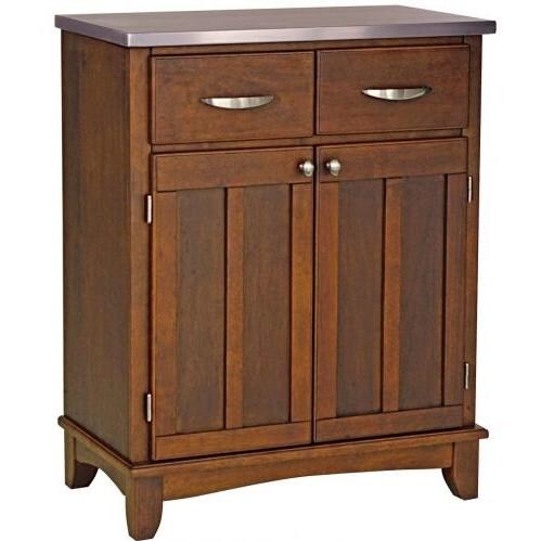 Home Styles Small Buffet Server With Stainless Steel Top - Medium ...