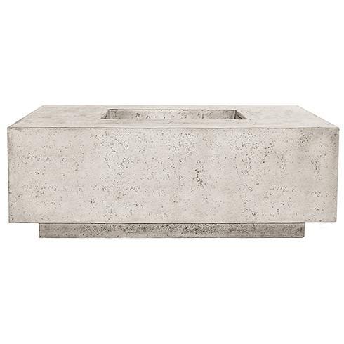 Cascata Bay 3 48 Inch Rectangular GFRC Concrete Natural Gas Fire Pit ...