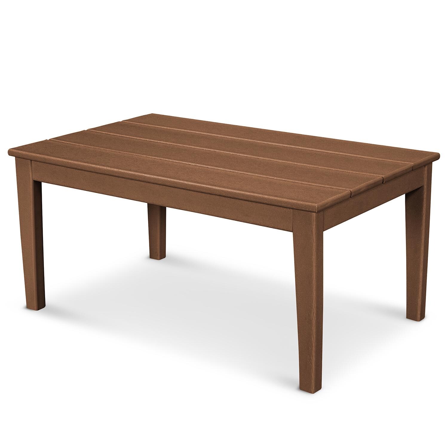 POLYWOOD Newport 22 X 36 Inch Coffee Table - Teak : BBQGuys