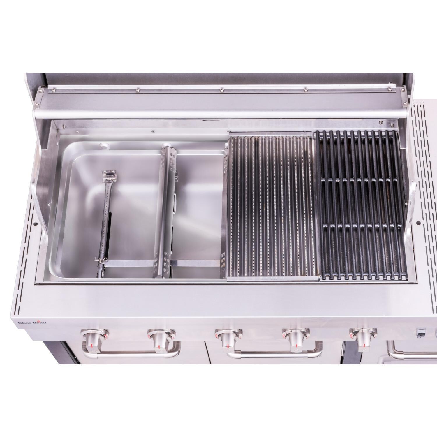 Charbroil Medallion Series 7-Piece Modular Outdoor Kitchen L-Shaped ...