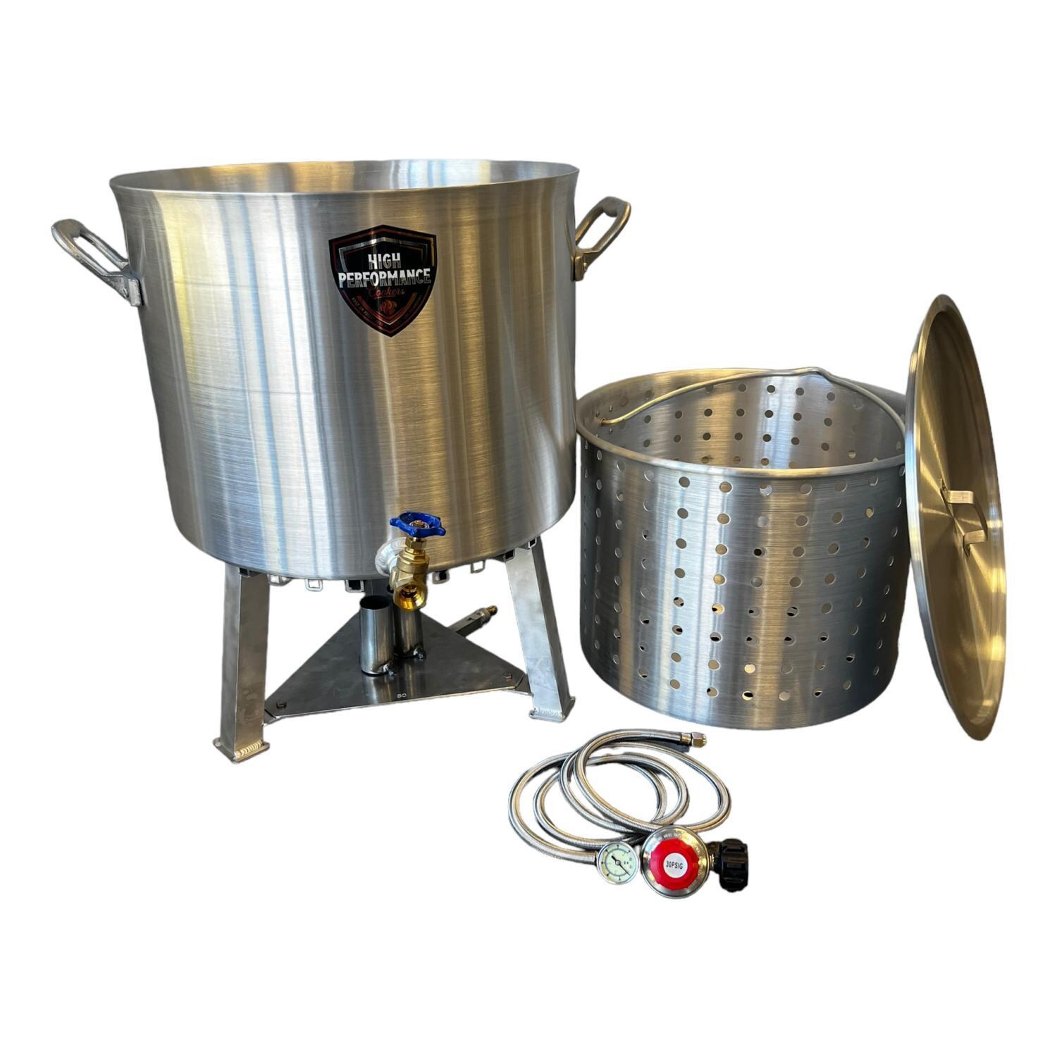 High Performance Cookers 80 Quart Powered Seafood/Crawfish Cooker ...