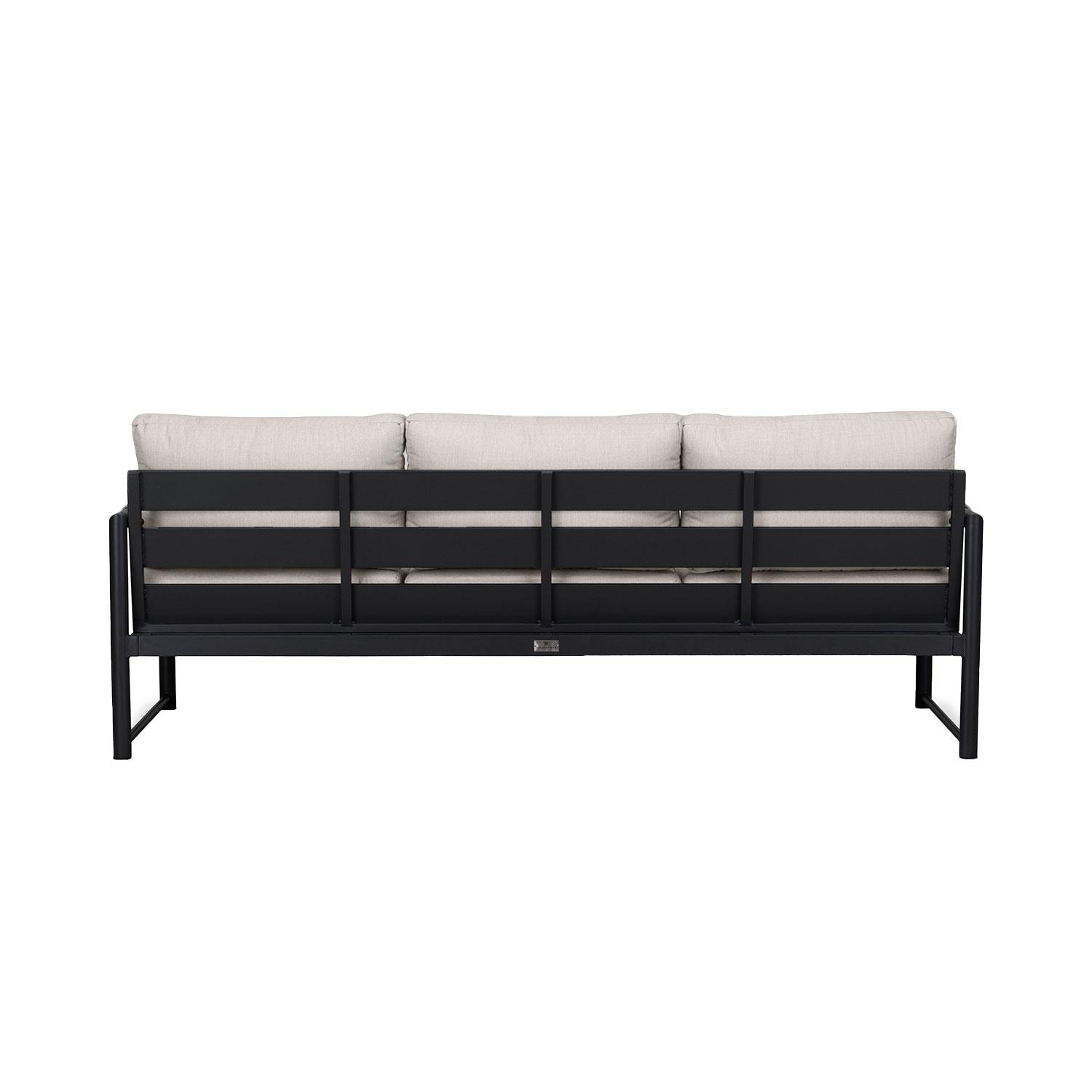 Lakeview Avenue Bay Black/Carbon Sofa - Cast Silver - AVEBAY-BK-CO-S-CS ...