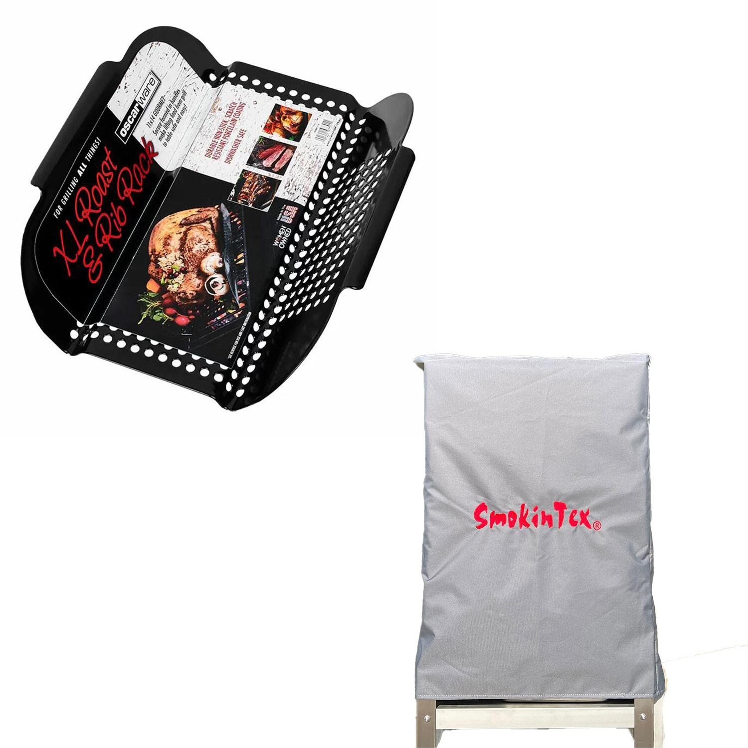 Smokin Tex 1460 Cover & Ham Tray Bundle : BBQGuys