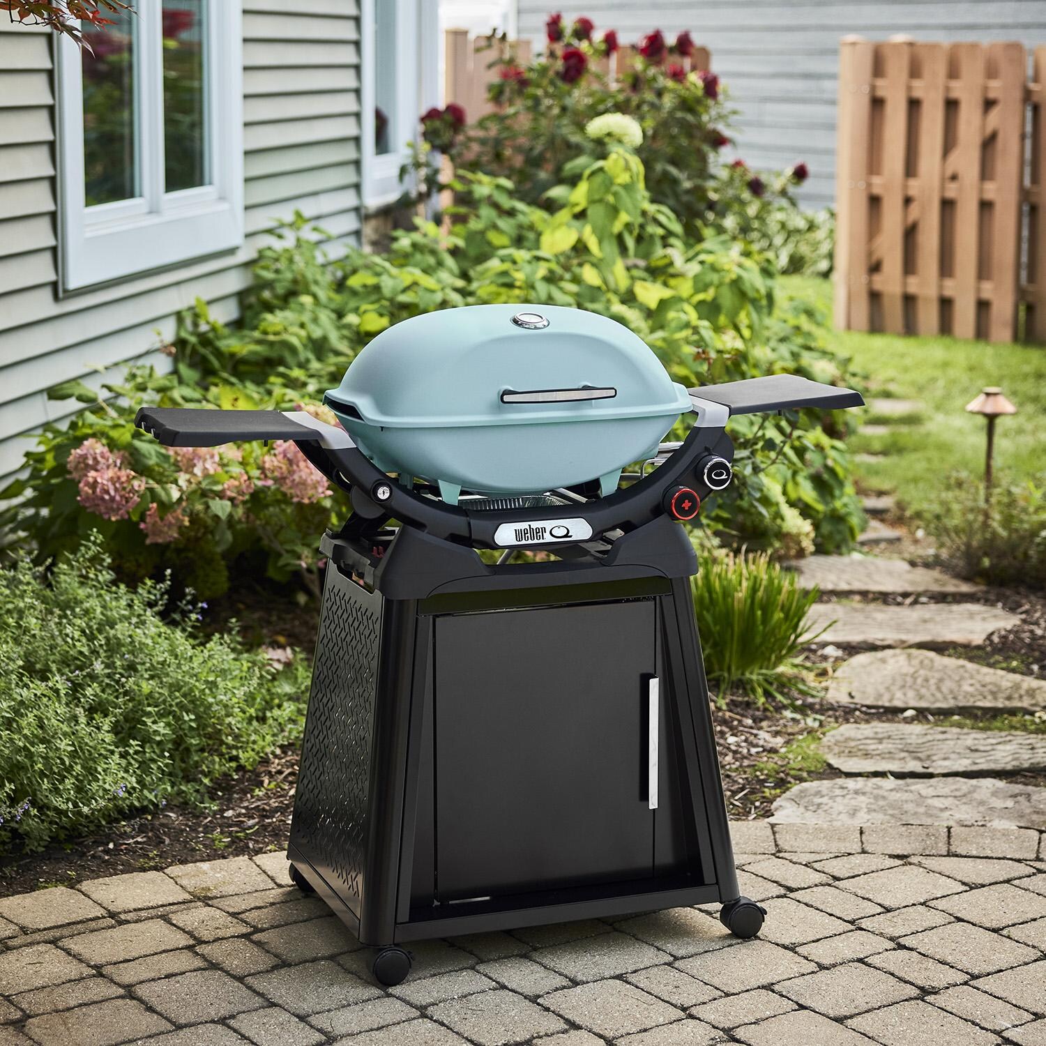 Weber Q2800N+ Propane Gas Grill in Sky Blue - 1500394 : BBQGuys