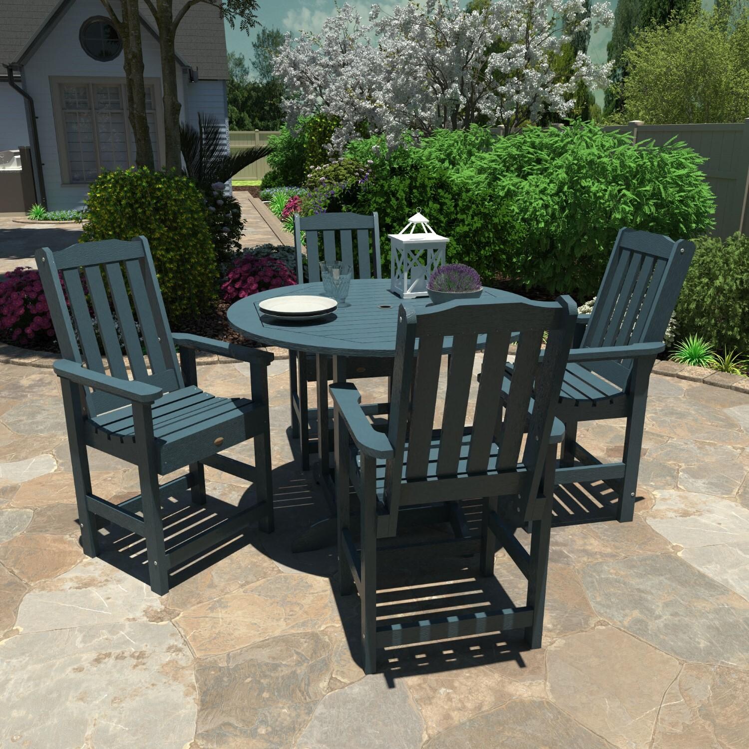 Hart Lane 5 Pc Set Recycled Plastic Counter Height Dining Set In ...