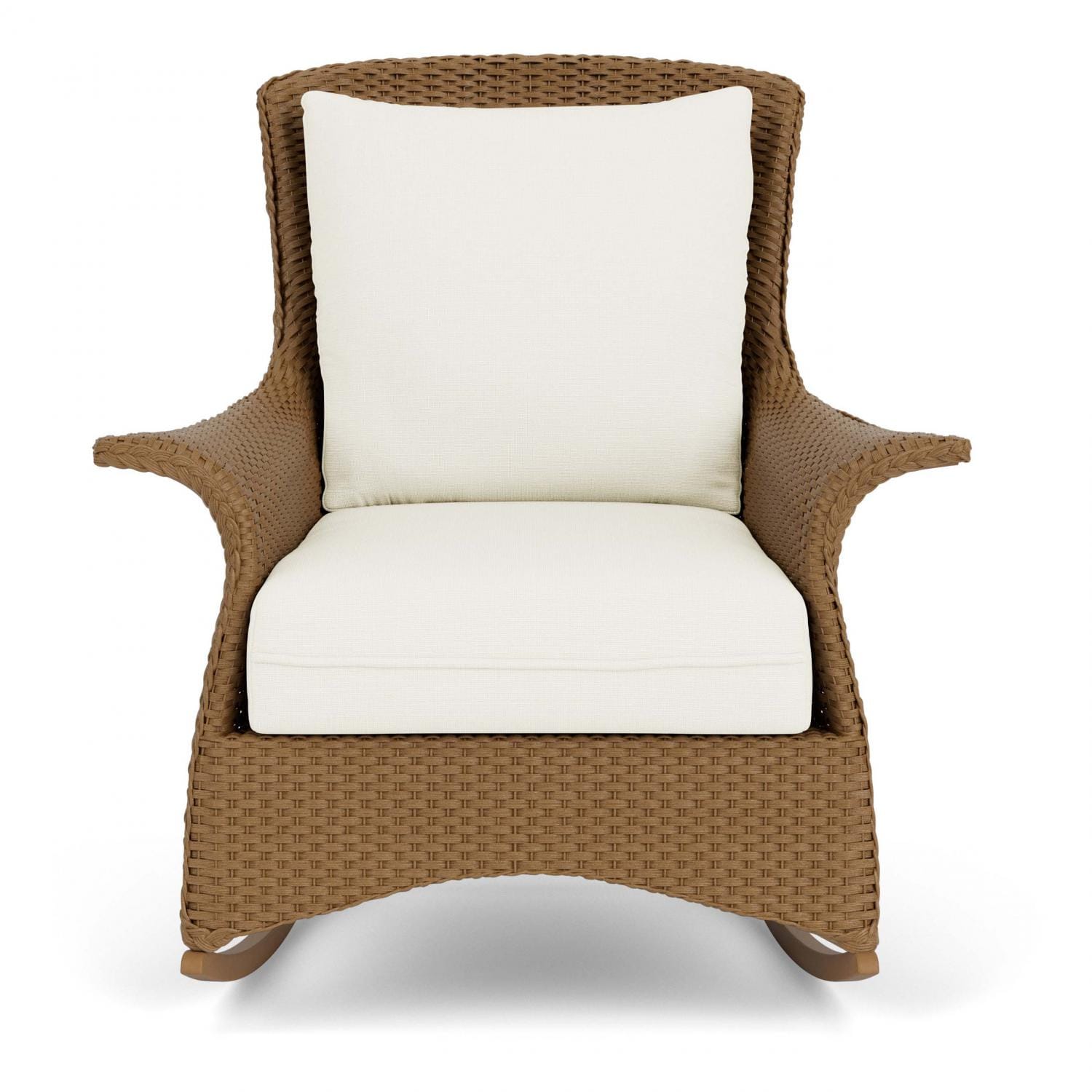 Mandalay Lloyd Loom Rocking Club Chair in Hickory/Sailcloth Salt by ...