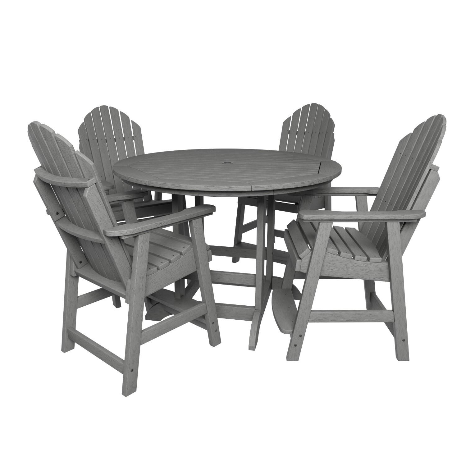 Dream Bay 5 Pc Set Recycled Plastic Counter Height Dining Set In ...