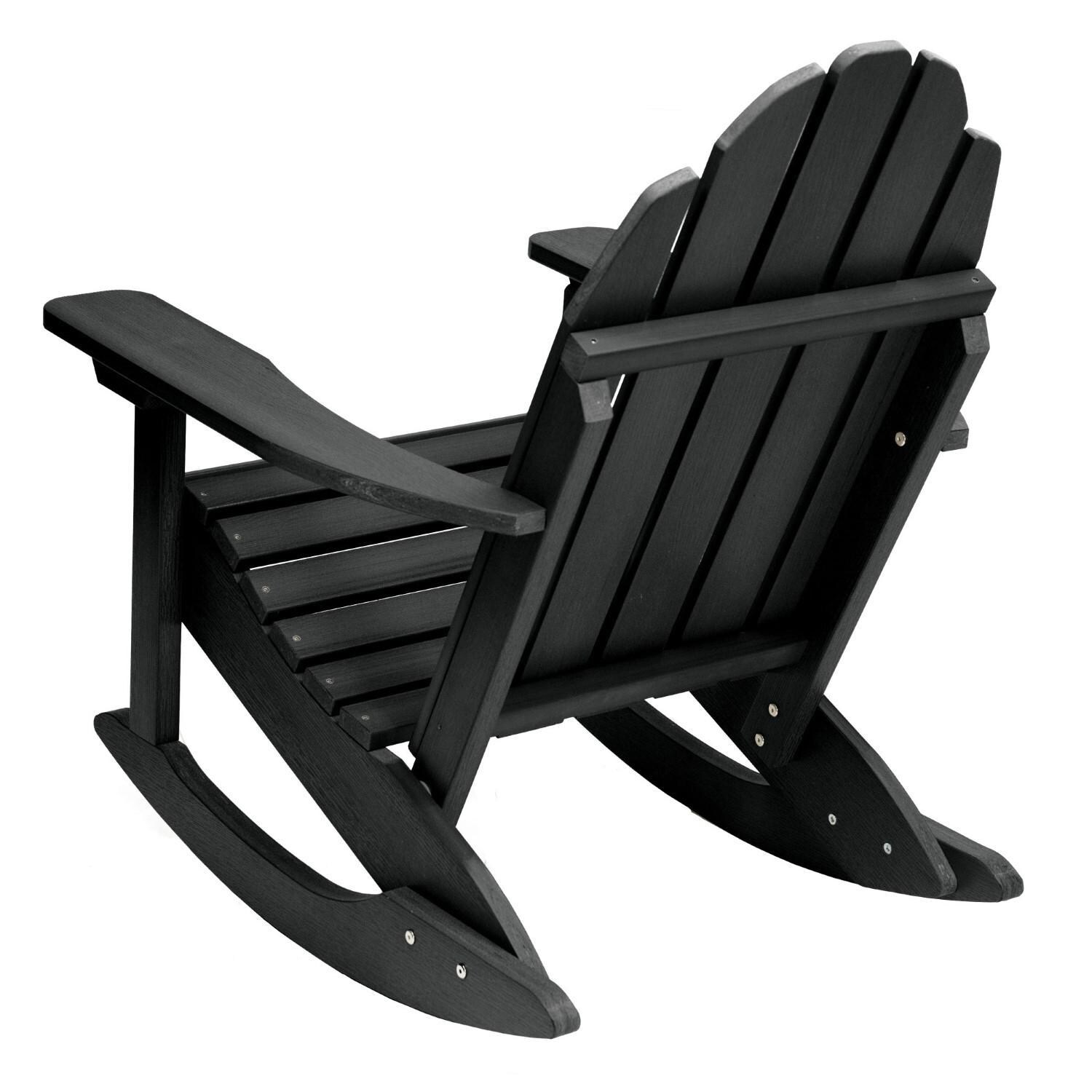 Charmville Recycled Plastic Adirondack Rocking Chair in Abyss by ...