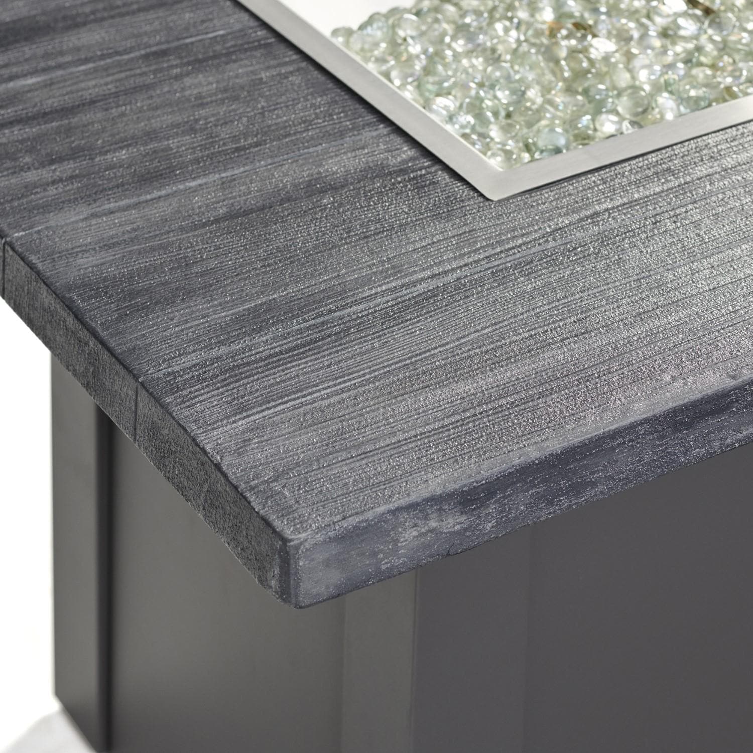 Havenwood 62 Inch Rectangular Powder Coated Steel Propane Fire Pit ...