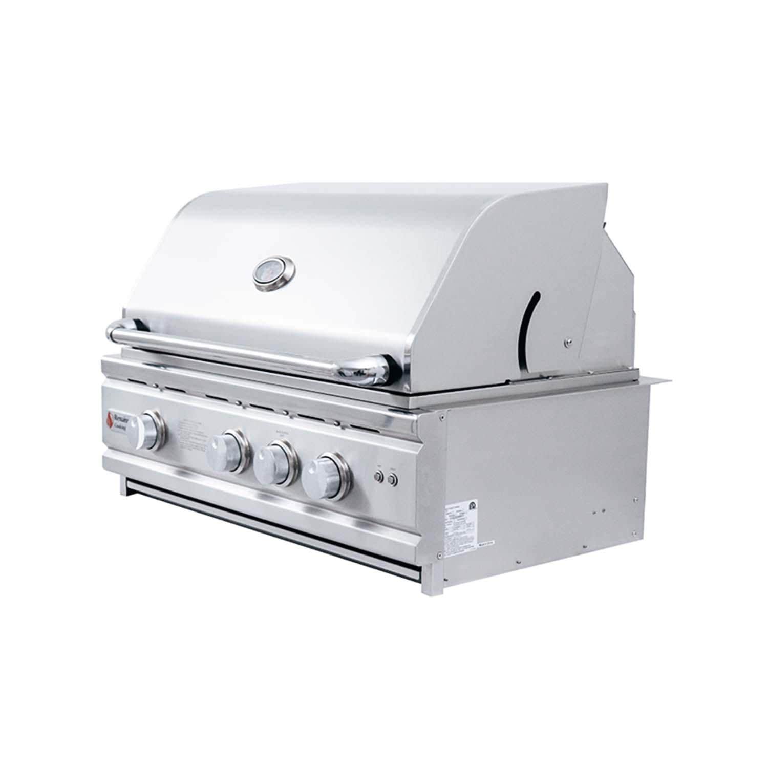 RCS Cutlass Pro 30 Inch Built-In Propane Grill w/ Ceramic Briquette ...