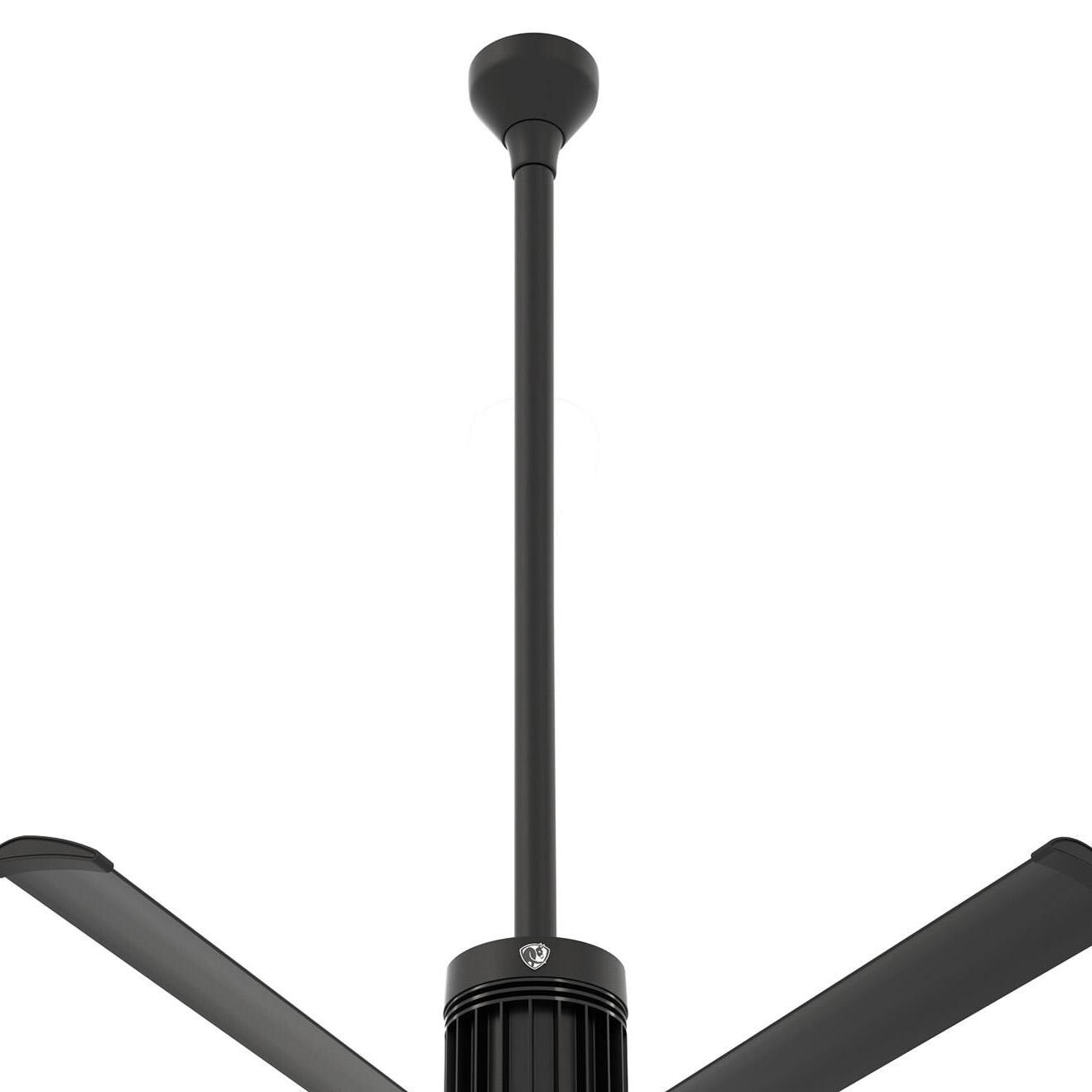 Big Ass Fans 36-Inch i6 Downtube Assembly in Black (Flat/Sloped Ceiling ...