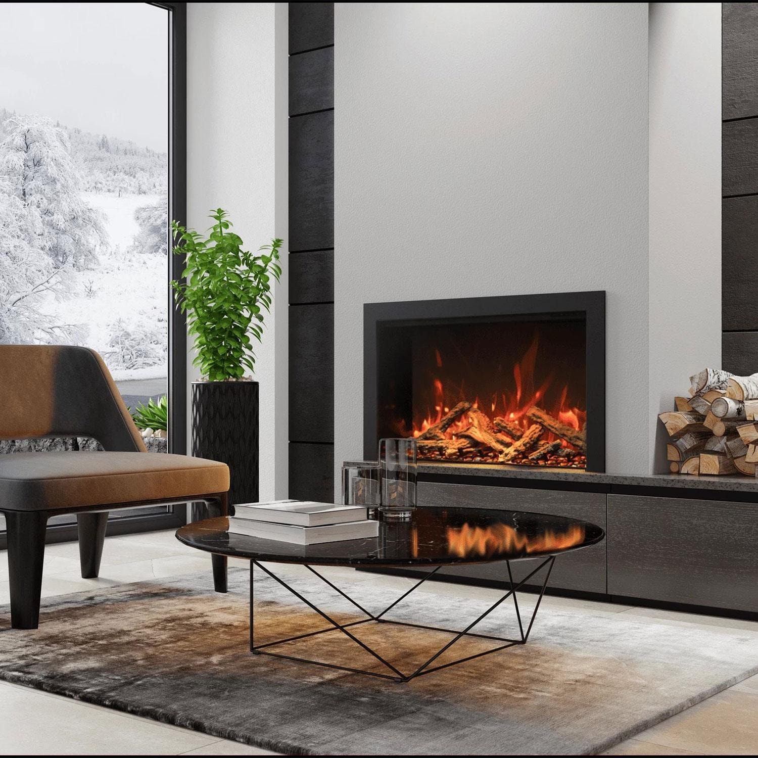 Amantii Traditional Bespoke 48 Inch Built-In Indoor / Outdoor Electric ...