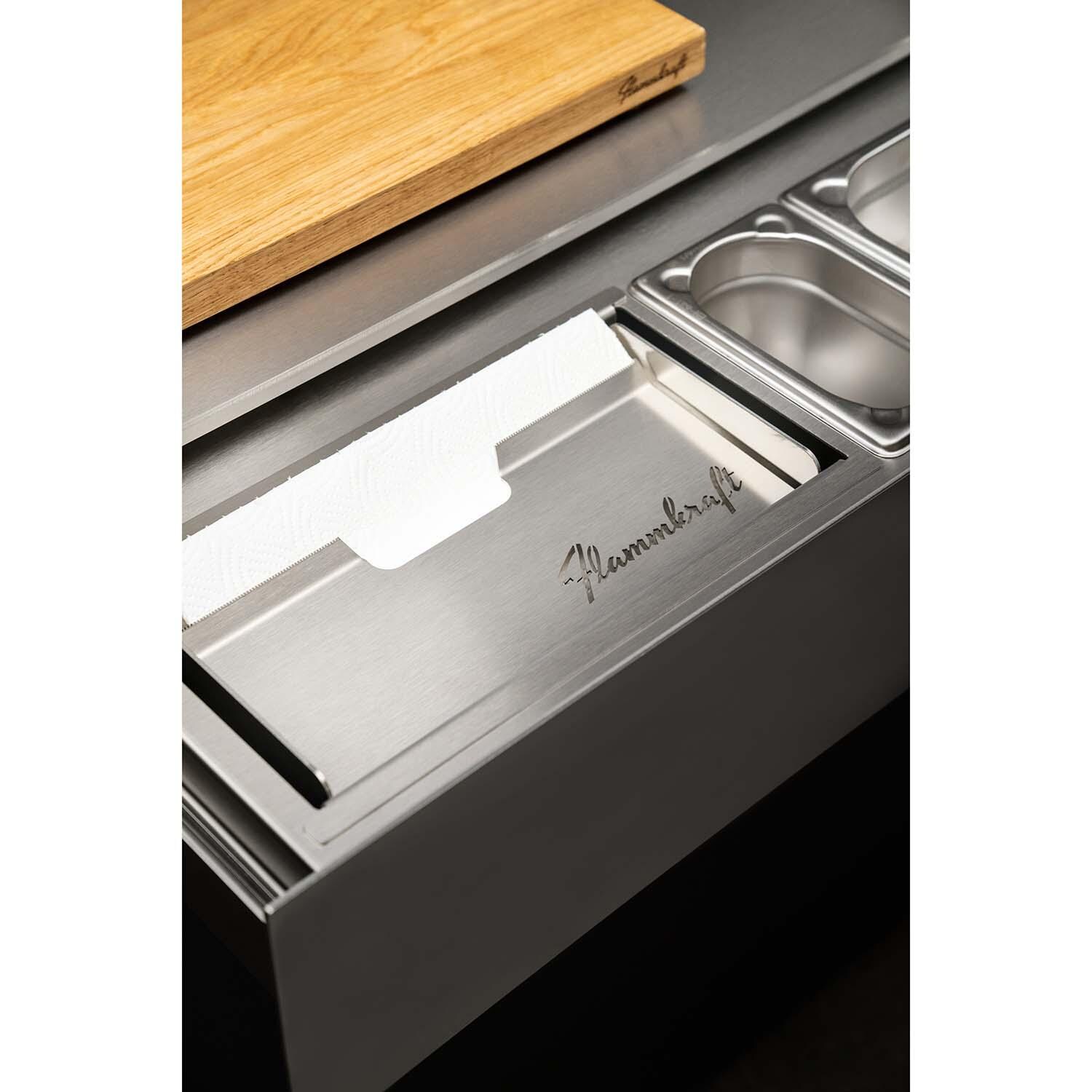 Flammkraft Model D Freestanding Grill W/Rotisserie & Model M Prep ...