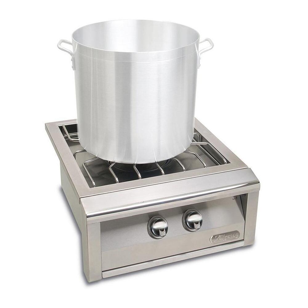 Alfresco 24-Inch Propane Versa Power Cooking System in Jet Black Matte ...