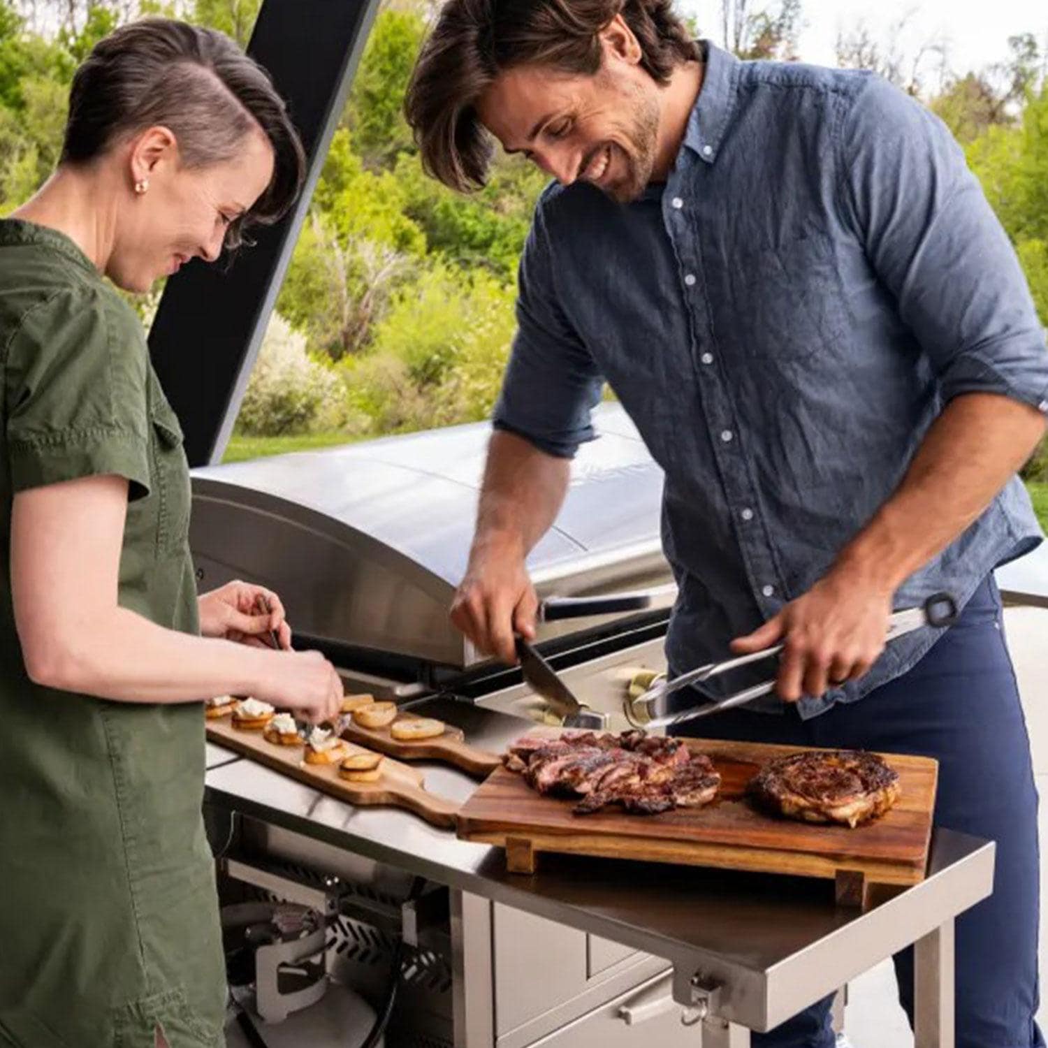 Blackstone Select 36 Inch Griddle Air Fryer Combo W/ Dual Side Tables ...