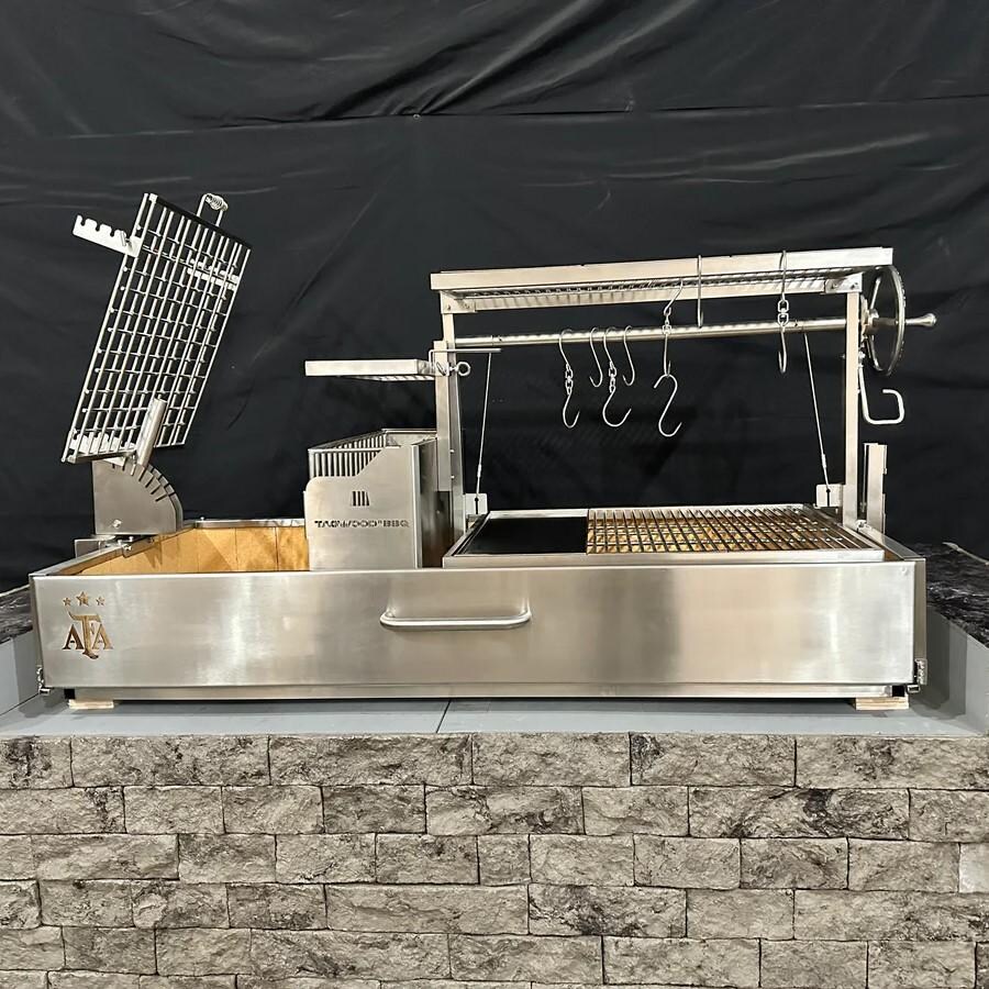 Tagwood Fully Assembled BBQ Argentine Santa Maria Wood Fire & Charcoal ...