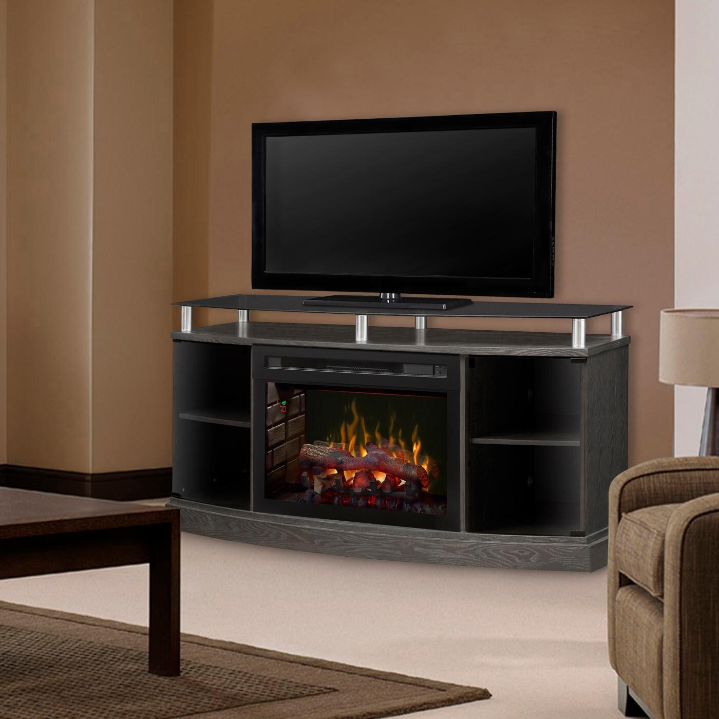 Dimplex Multi-Fire XD Windham 53-Inch Electric Fireplace Media Console ...