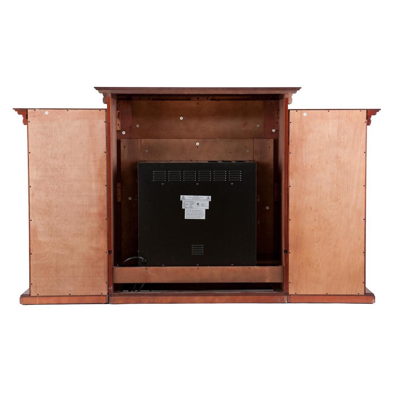 Southern Enterprises Tennyson 70-Inch Electric Fireplace W/ Infrared ...