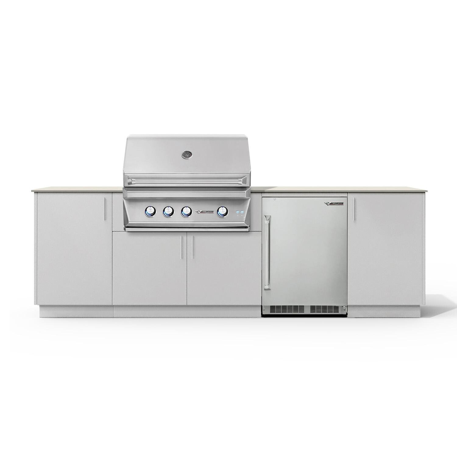 Urban Bonfire Horizon 36 Outdoor Kitchen w/ Twin Eagles Propane Grill ...