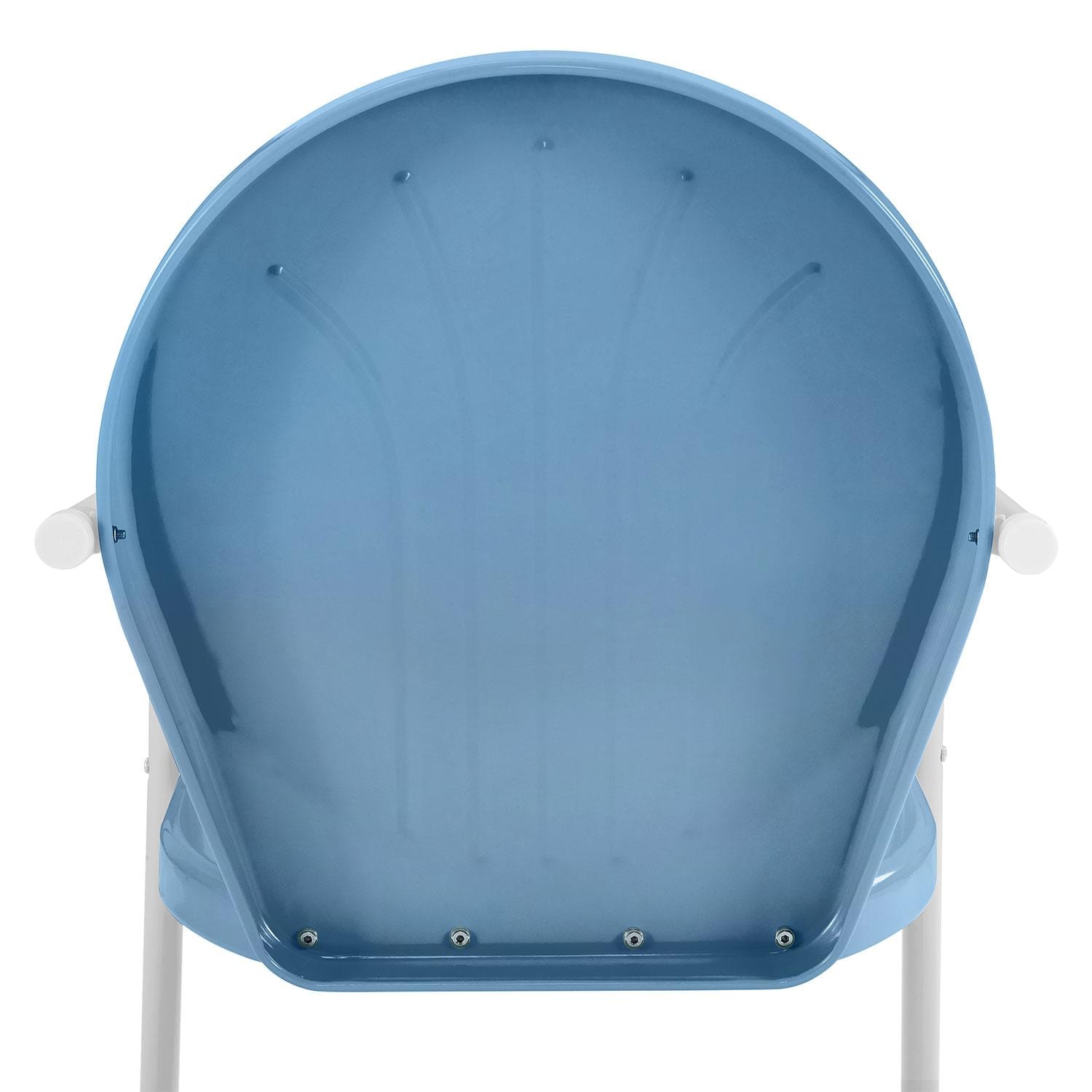 Ultimate Patio Ashview 3Pc Retro Outdoor Bistro Set in Sky Blue : BBQGuys