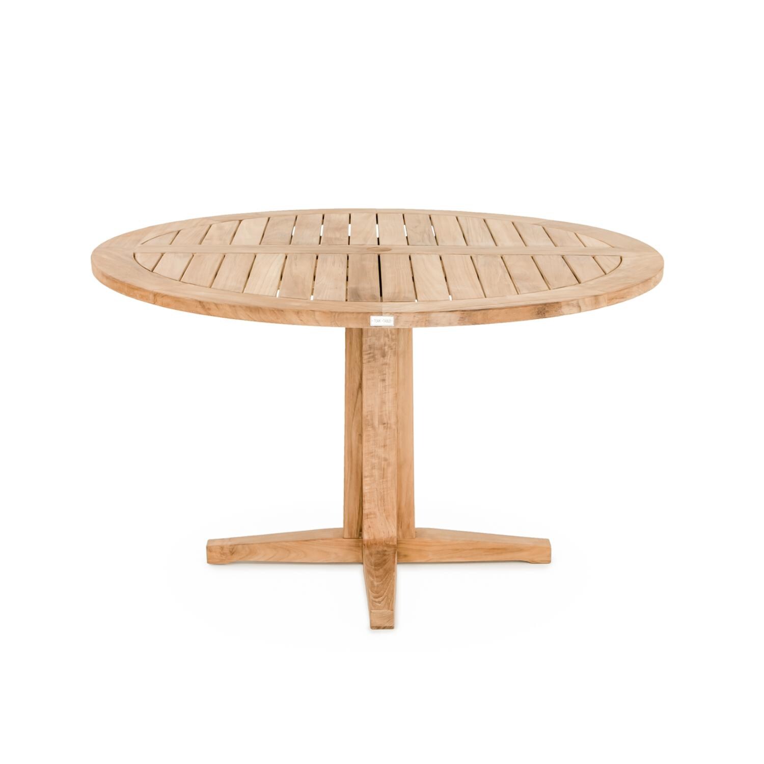 BBQGuys Signature Wistow Lane 55 Inch Round Teak Patio Dining Table ...