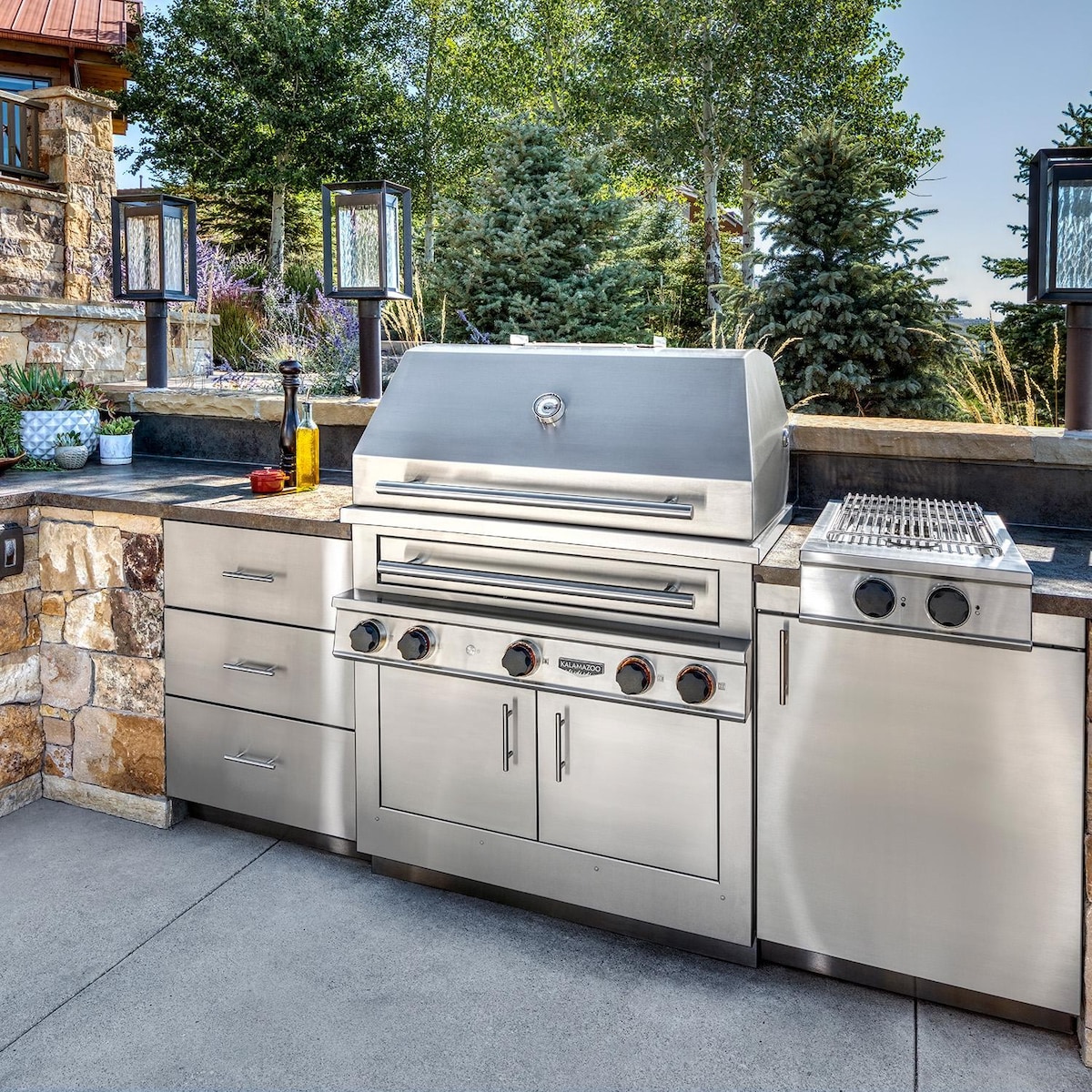 Kalamazoo K750HB Built-In Hybrid Fire Grill - Natural Gas - K750HB-2-2 ...