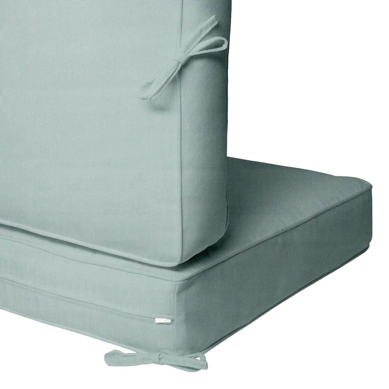Sunbrella Canvas Spa 4 Piece Small Outdoor Replacement Loveseat Cushion ...