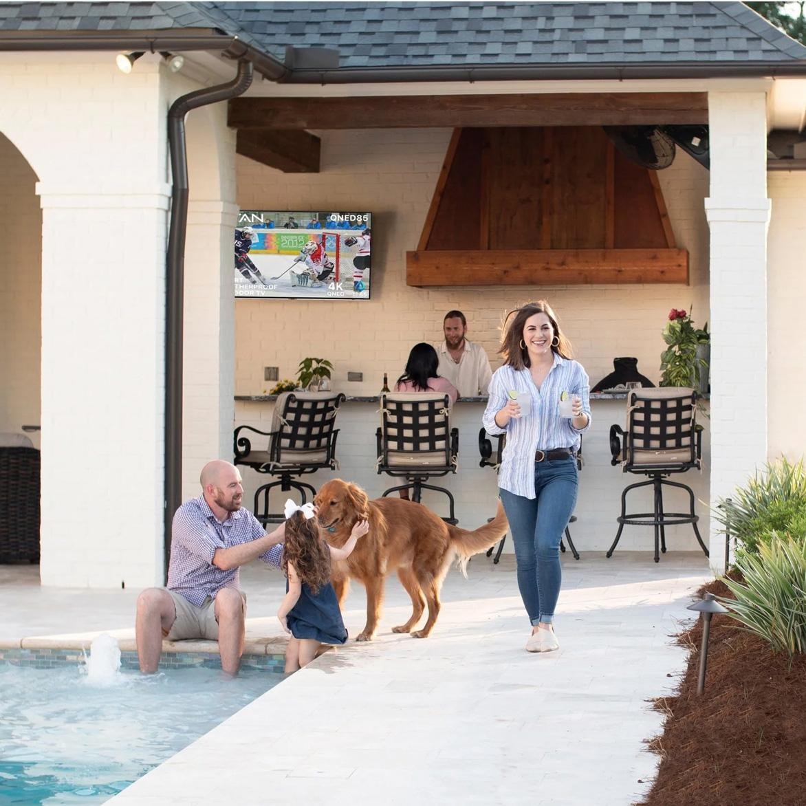 Titan L200 Series 65 Inch Full Sun 4K QNED Smart Outdoor TV w/ Full ...