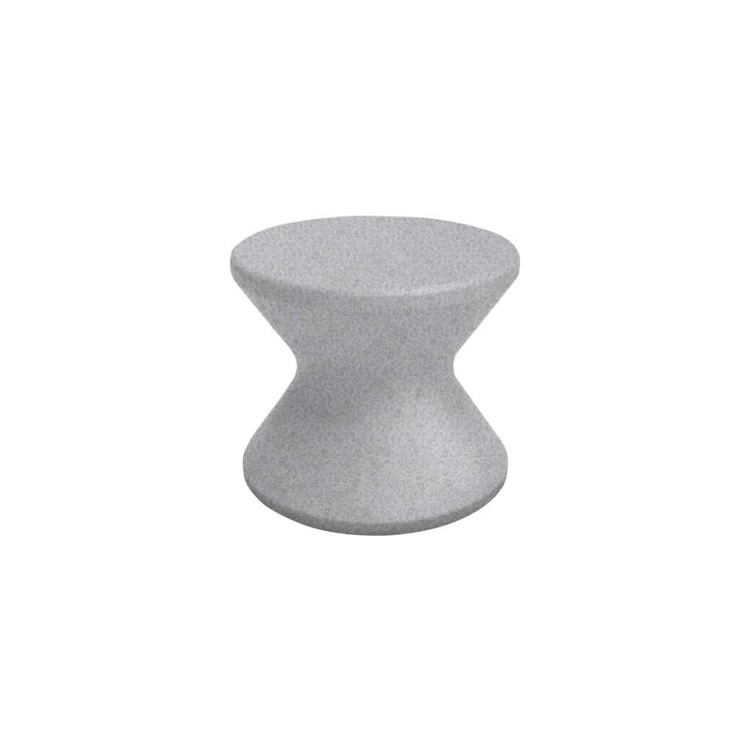 Signature 18 Inch Round Polyresin End Table in Granite Gray by Ledge ...