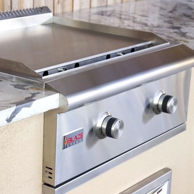 Built-In Outdoor Flat Top Gas Grills & Griddles : BBQGuys
